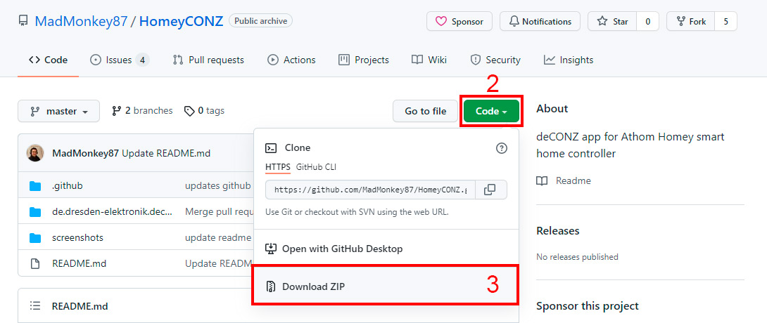 Installer deCONZ/HomeyConz i Homey Pro 2019 – Homey.guide